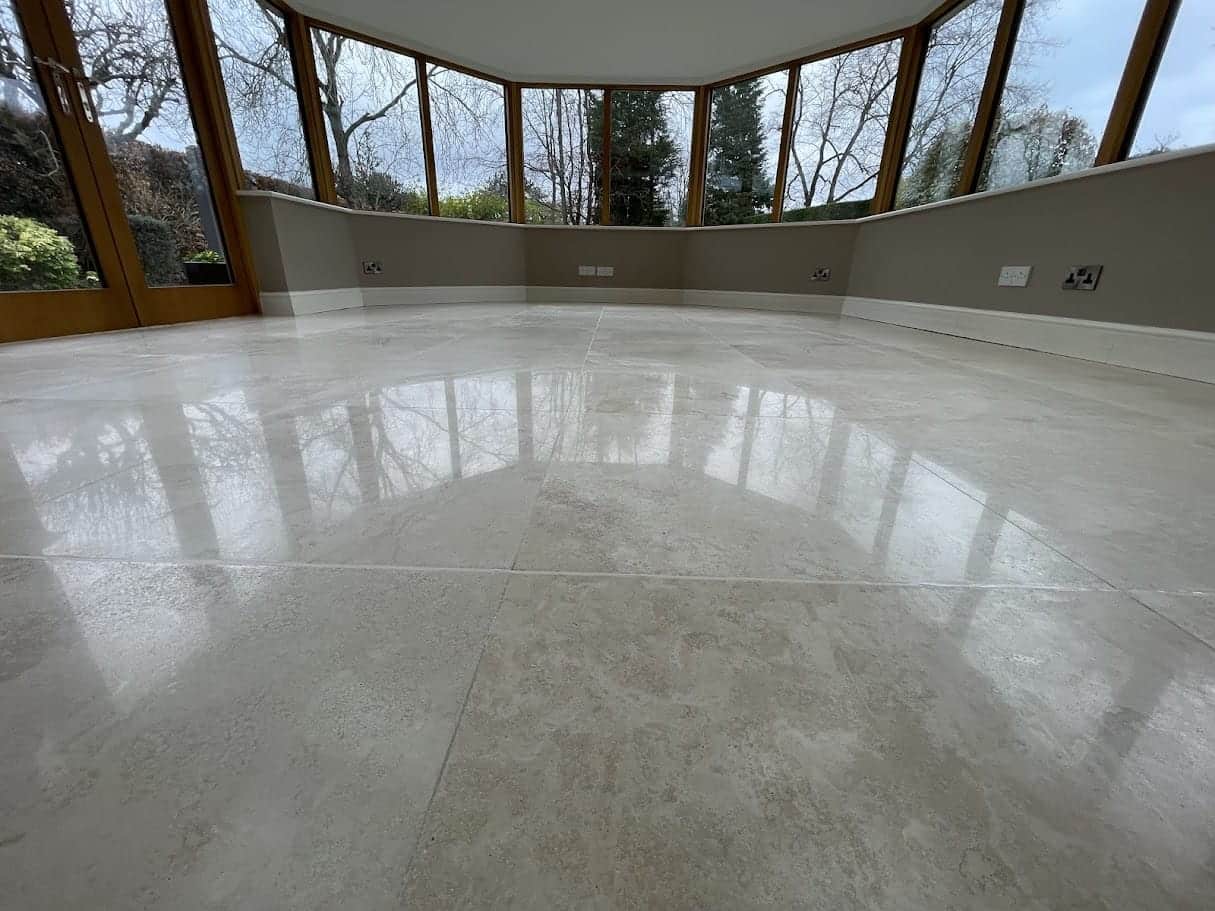 Travertine Floor Restoration & Polishing | Manchester